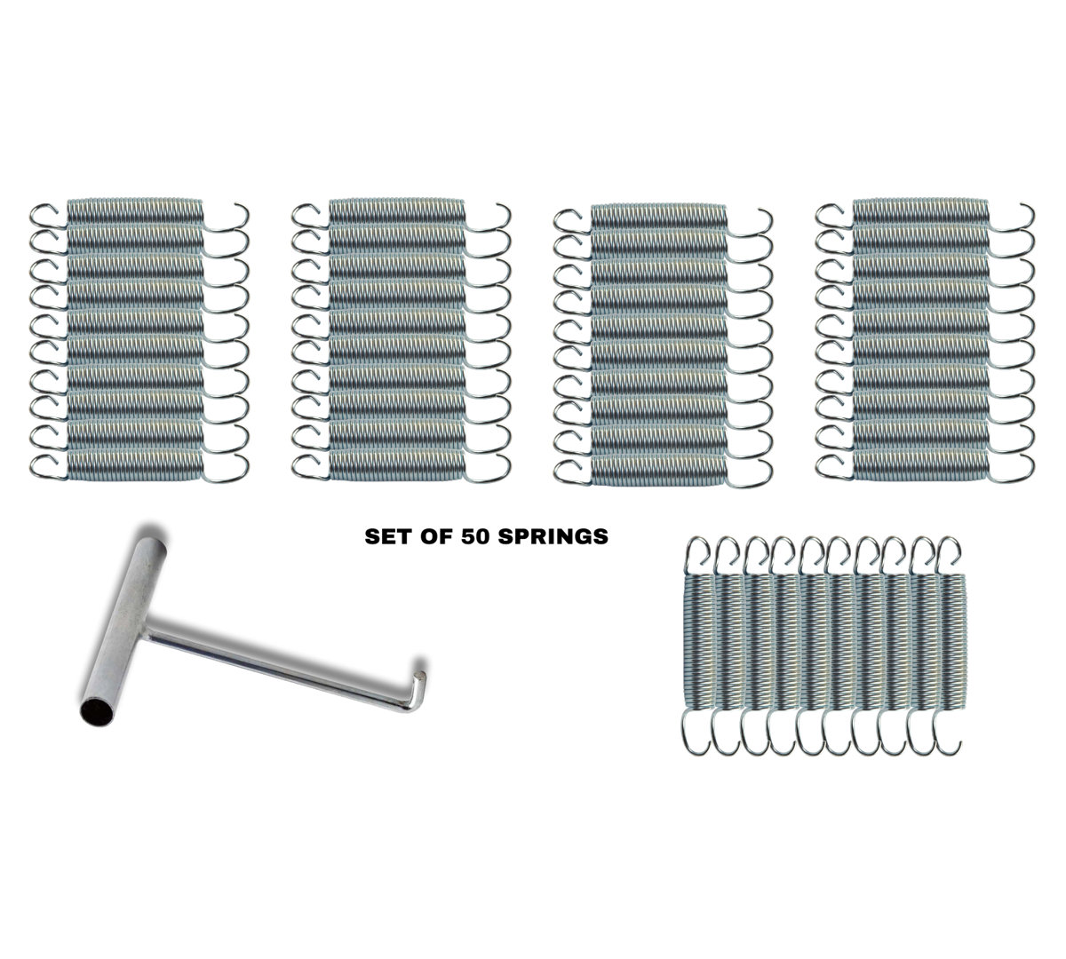 Jumpking Heavy Duty Trampoline Springs Various Sizes for Trampolines, Stainless Steel Trampoline ...